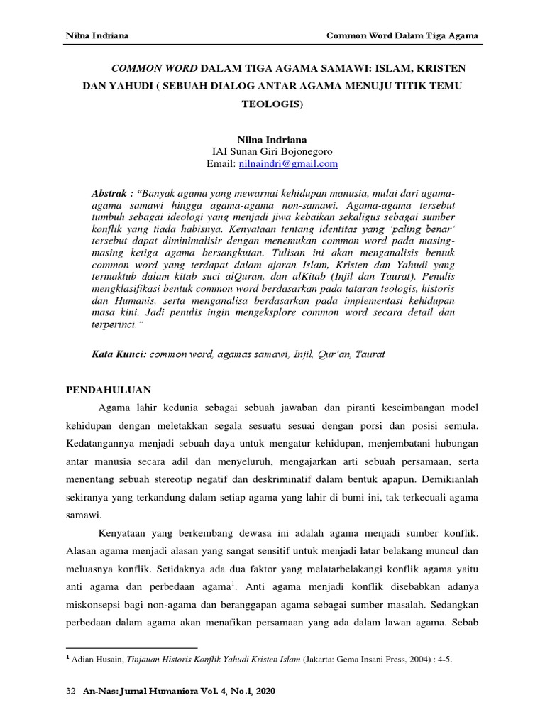 Midya, Nilna, Commond Word | PDF | Ilmu Sosial | Agama & Spiritualitas