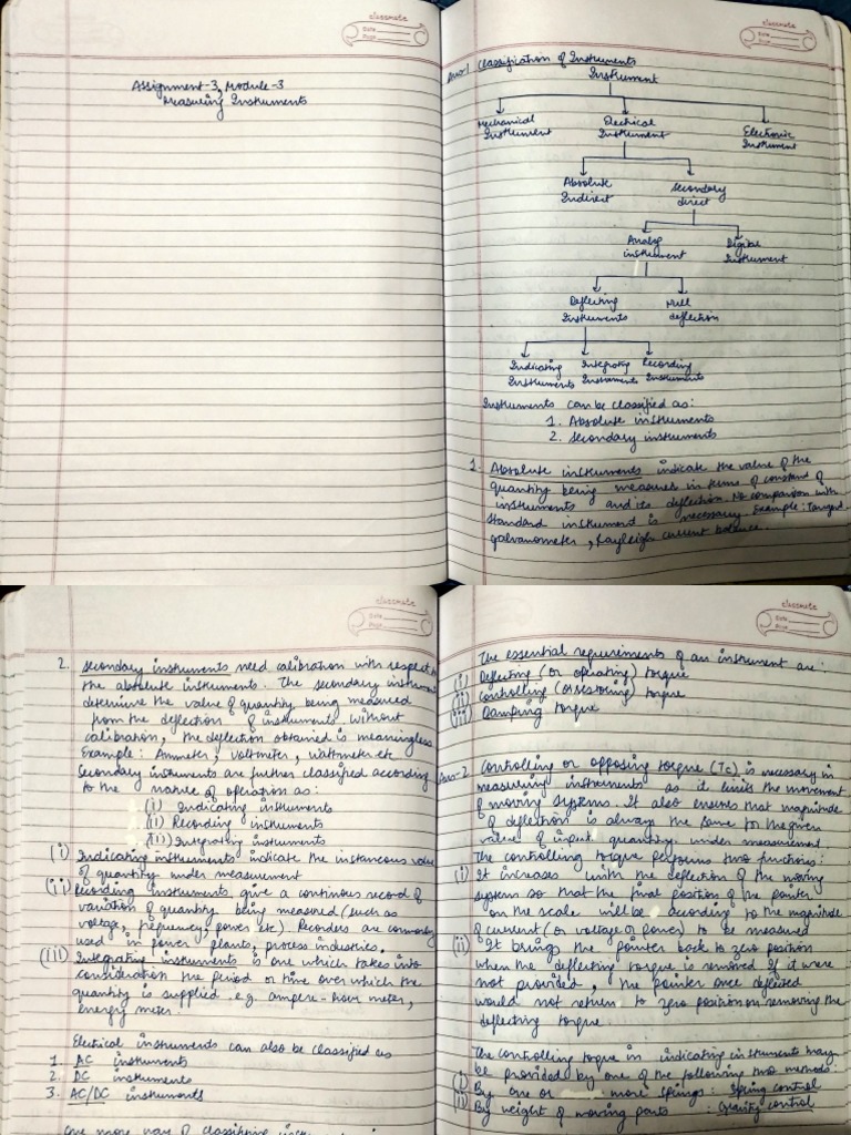 Basic Electrical Engineering Assignment 3 Measuring Instruments | PDF