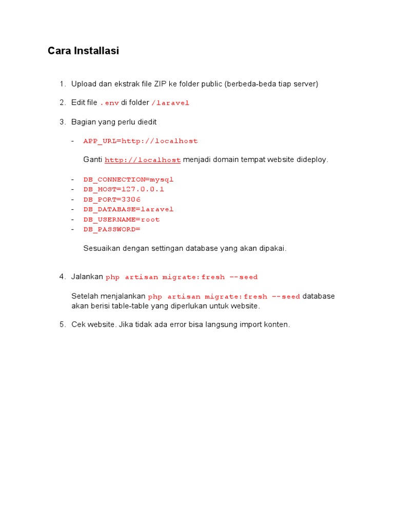 00 - Cara Installasi | PDF | Komputer