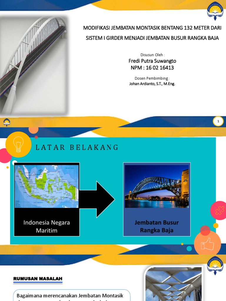 Modifikasi Jembatan 132 Meter Busur Baja | PDF