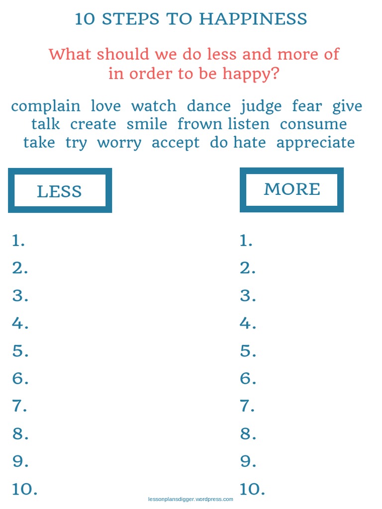 10 Steps To Happiness PDF | PDF