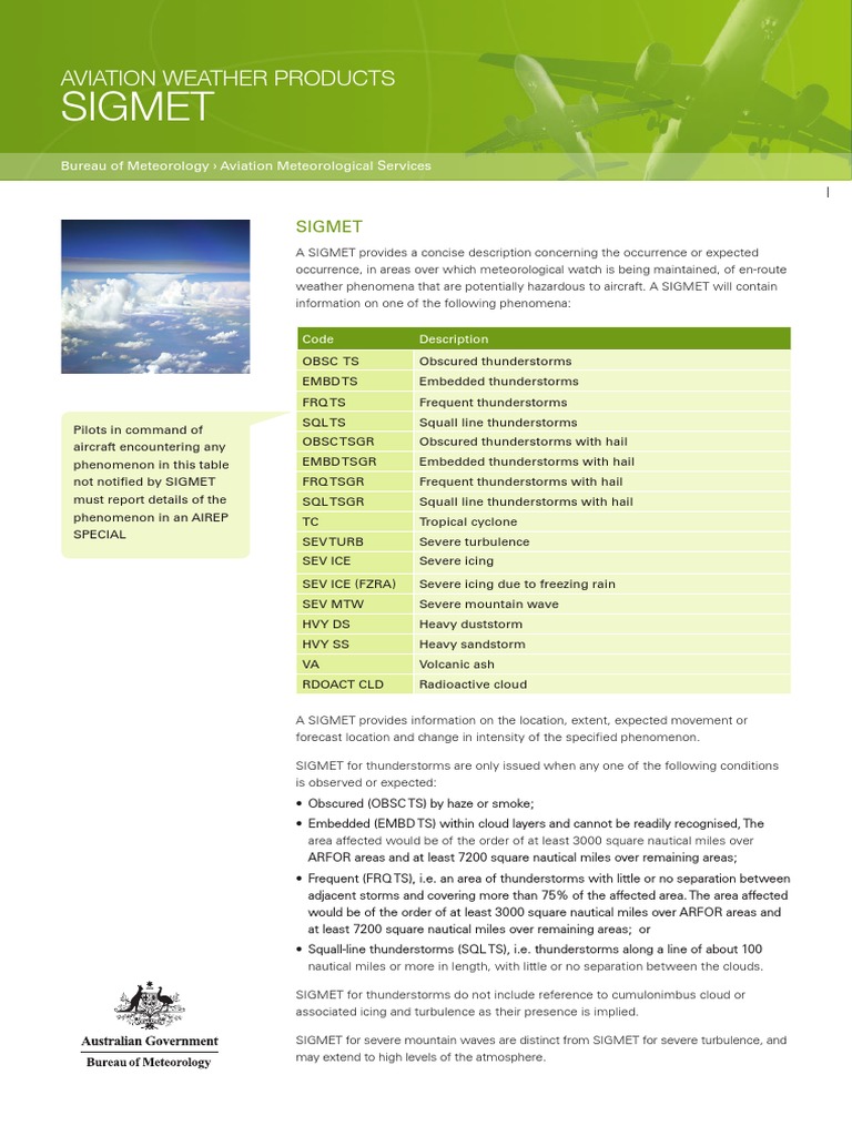 Sigmet PDF | PDF | Thunderstorm | Hail