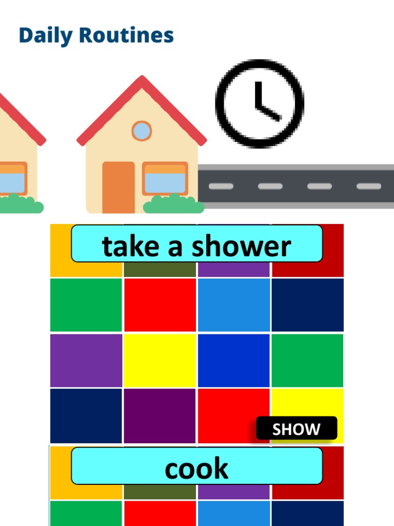 Daily Routines Hidden Picture | PDF | Self-Improvement