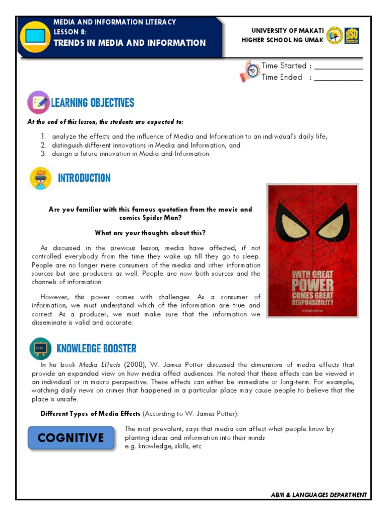 MIL Lesson 8 - Trends in MIL PDF | PDF | Media (Communication) | Innovation MIL Lesson 8 - Trends in MIL PDF | PDF | Media (Communication) | Innovation