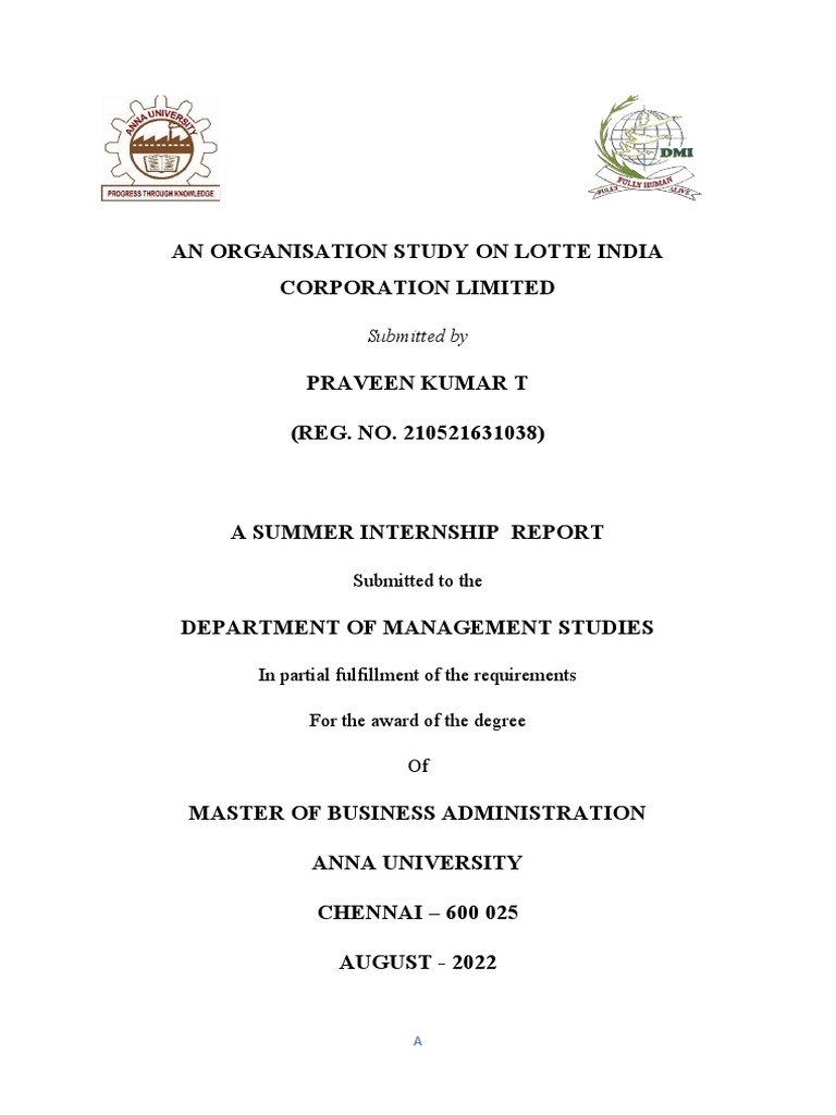 Intern Report by Priya | PDF