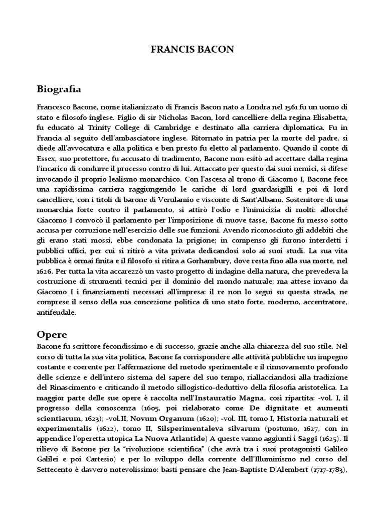 Francis Bacon | PDF