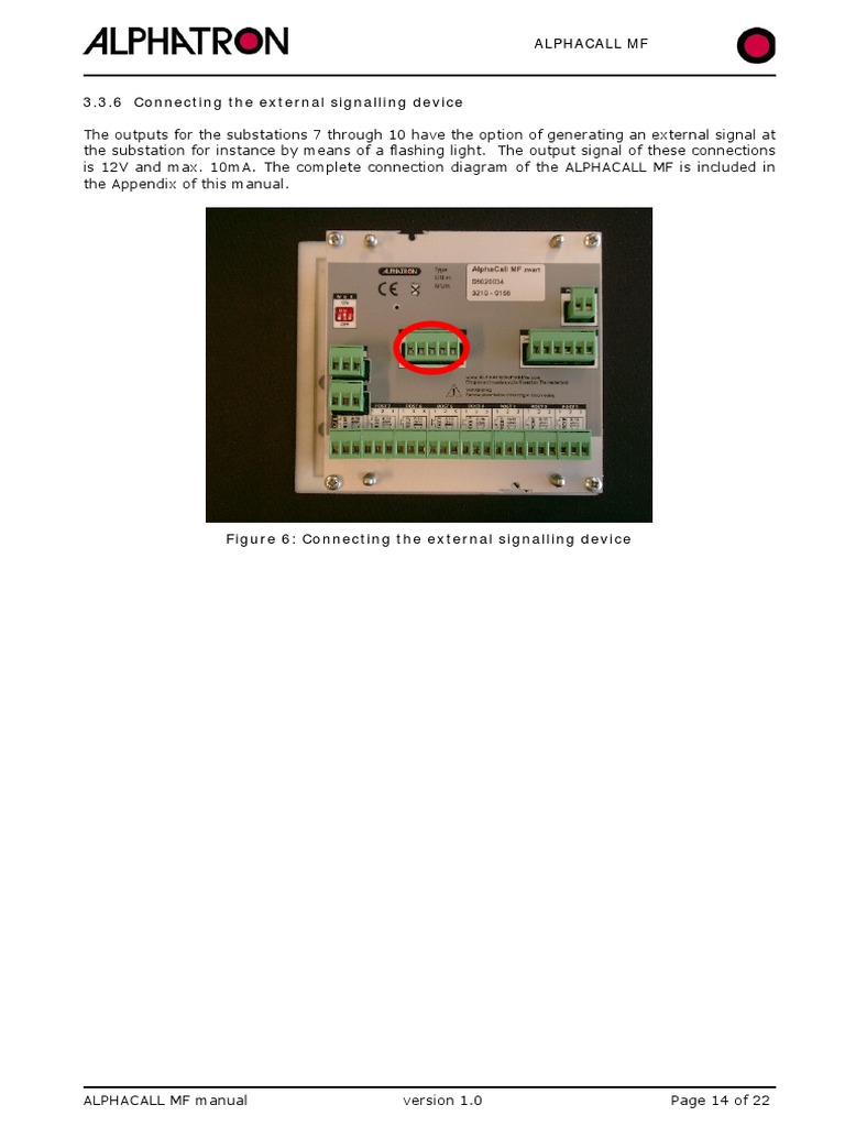 201-Intercom Alphatron AlphaCall MF InstallOper Manual 3-6-2008-14-16 ...