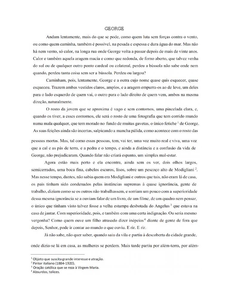 GEORGE - Conto PDF | PDF