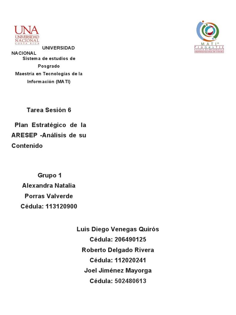 Tarea 5 - Grupo 1 | PDF