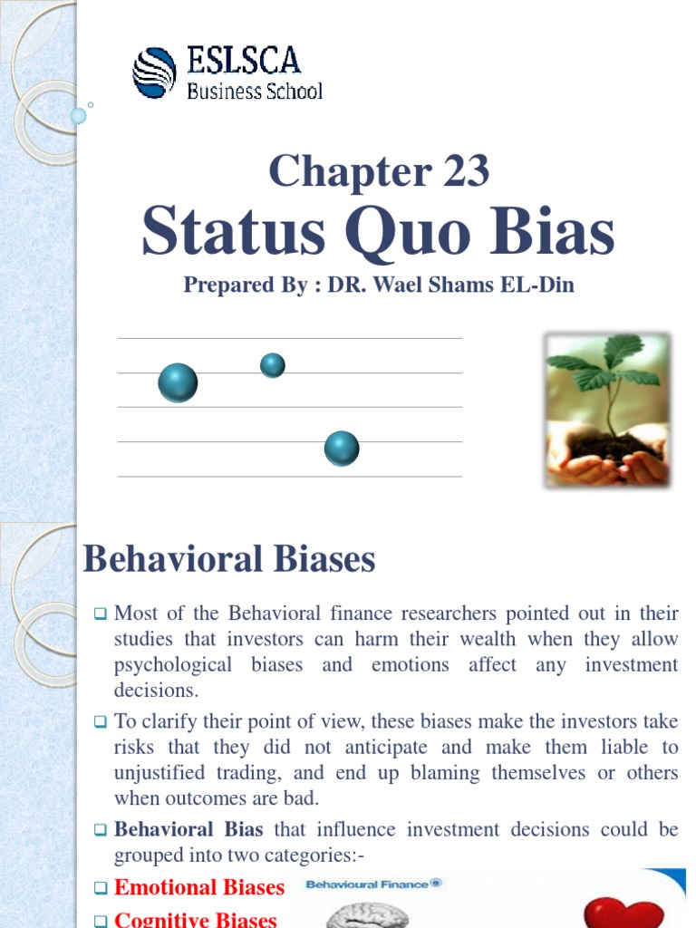 Understanding Status Quo Bias in Investing | PDF | Investing | Risk