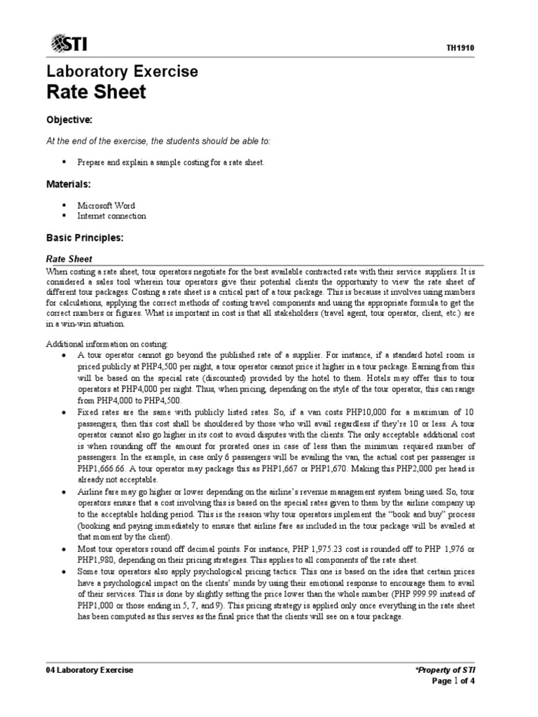 04 Laboratory Exercise 1 | PDF