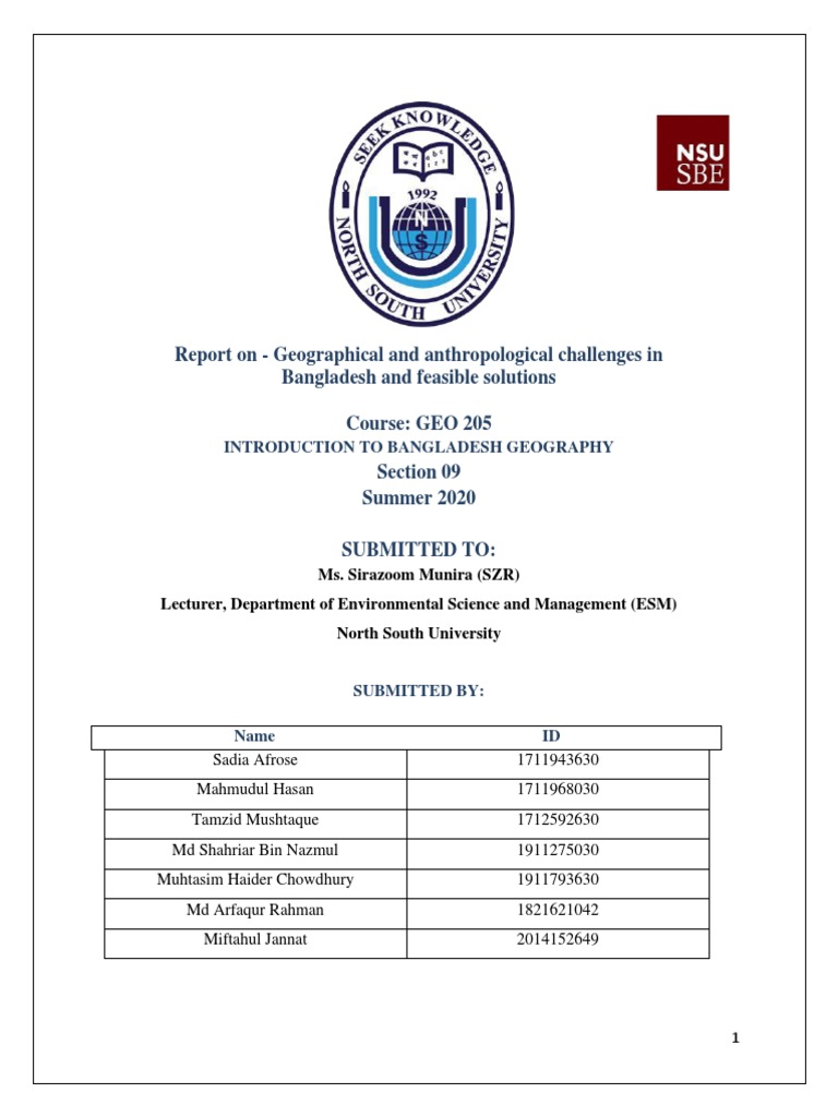 GEO Report PDF | PDF