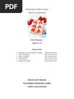 Proposal Uas Fruit Sando | PDF | Karier & Perkembangan | Pengelolaan Keuangan & Uang