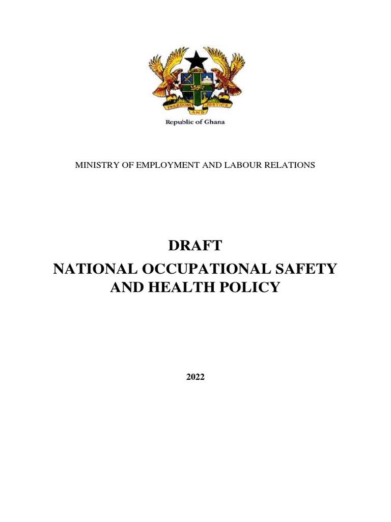 Revised Draft National OSH Policy 2022 PDF | PDF | Occupational Safety And Health ...