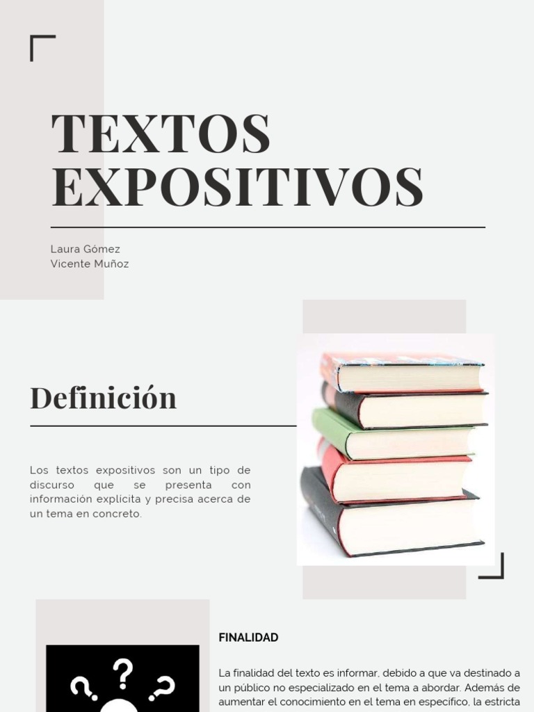 Guía de Textos Expositivos | PDF
