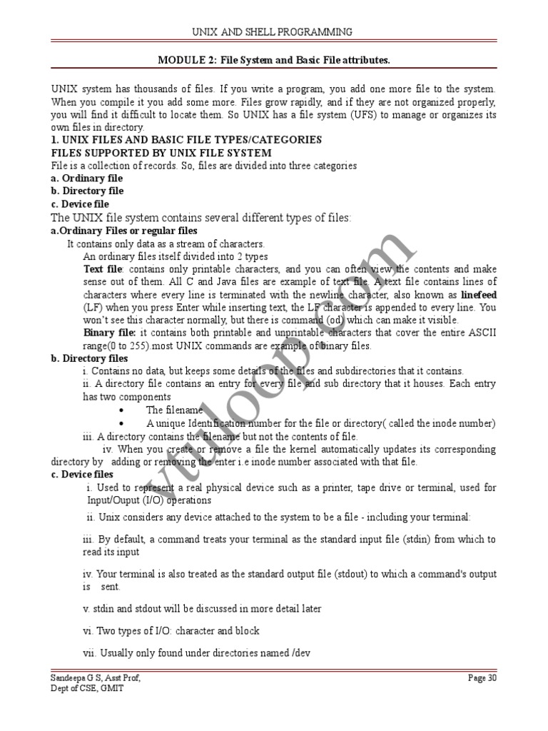 Unix m2 PDF | PDF | Computer File | Directory (Computing)