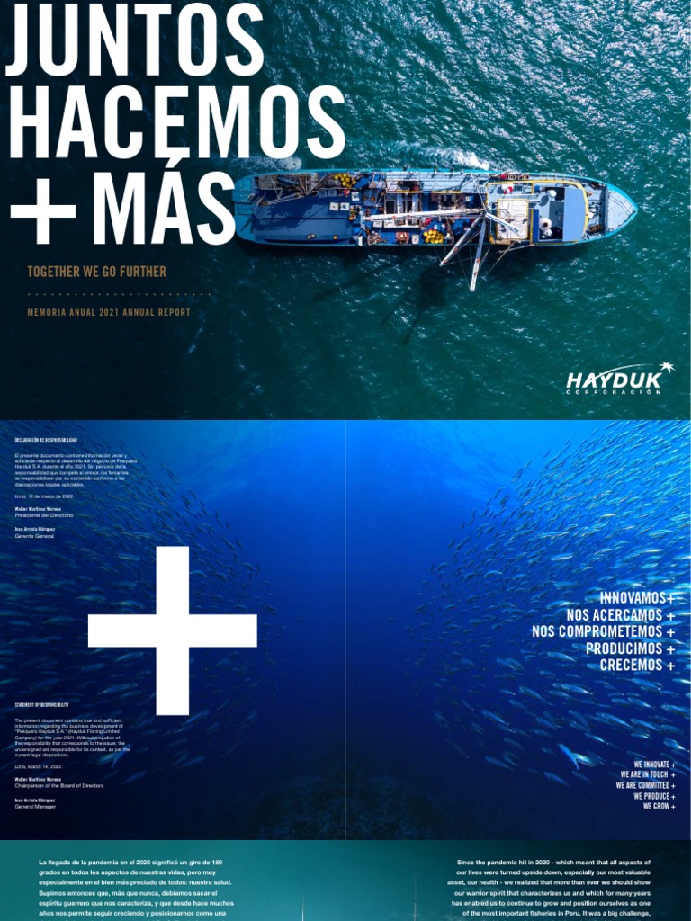 Informe Anual 2021 de Pesquera Hayduk | PDF | Negocios económicos ...