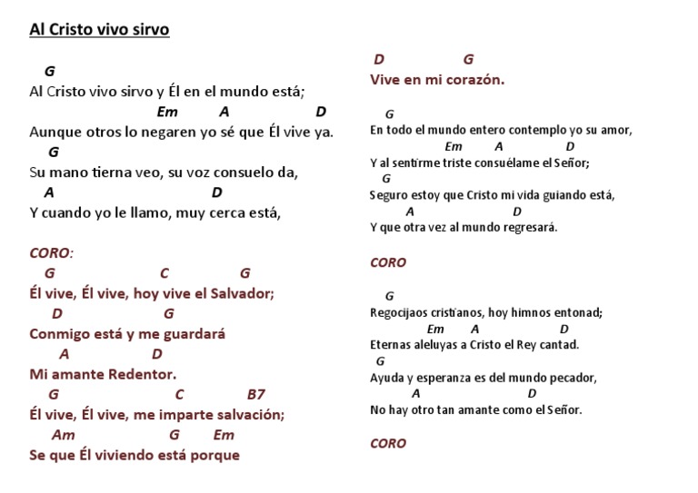 Al Cristo Vivo Sirvo | PDF
