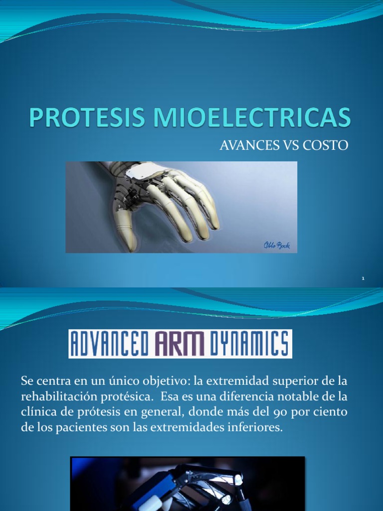 Protesis Mioelectricas | PDF | Mano | Dentadura postiza