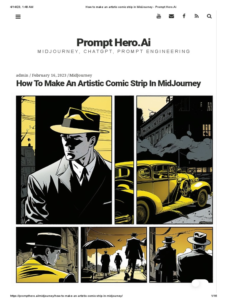 How To Make An Artistic Comic Strip in MidJourney - Prompt Hero - Ai ...