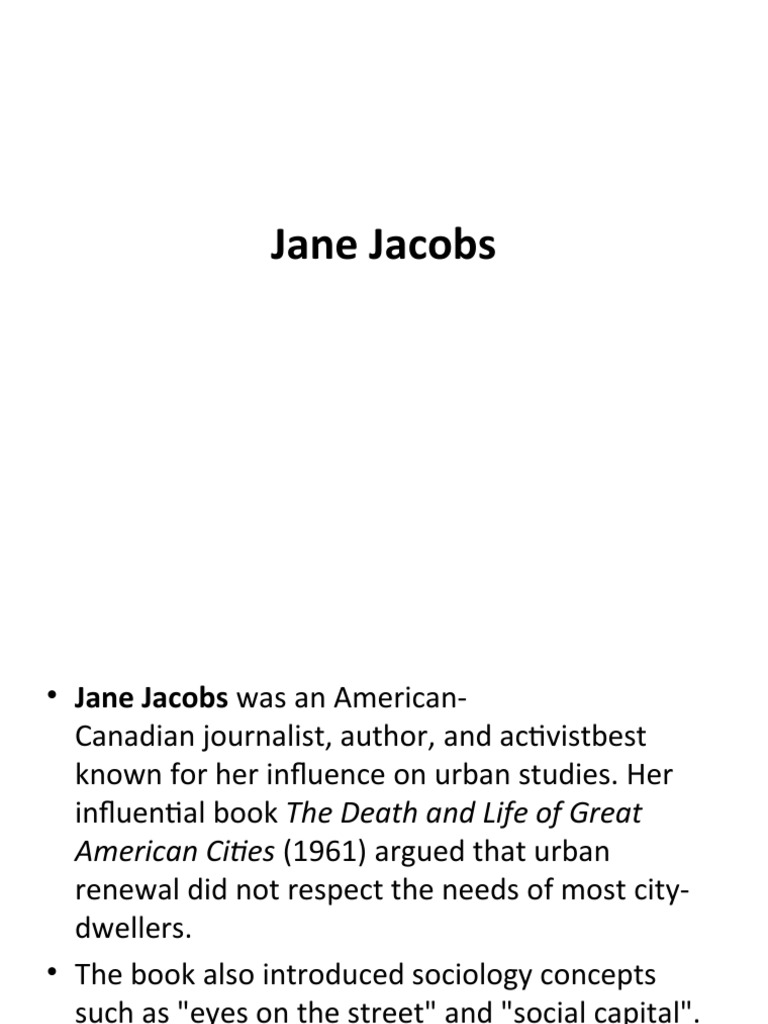 Jane Jacobs | PDF