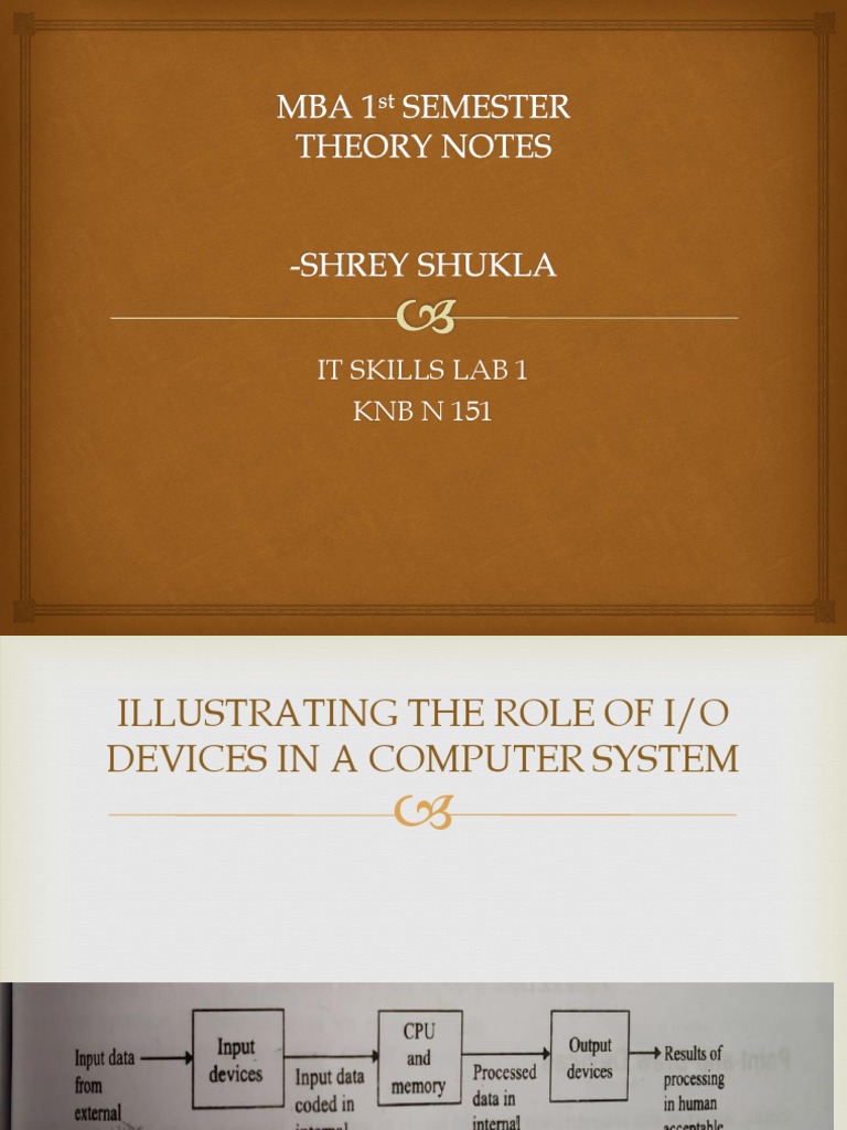 Mba It Skills Theory Notes PDF | PDF