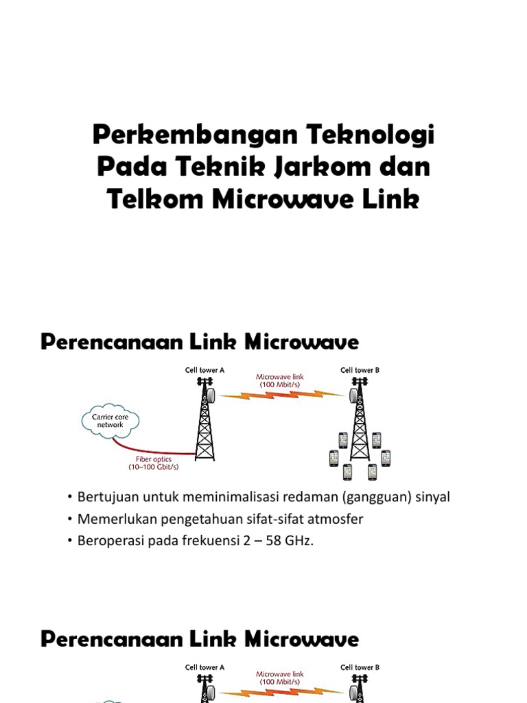 Perkembangan Teknologi Pada Teknik Jarkom Dan Telkom Microwave | PDF