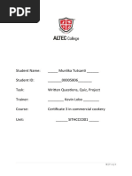 COOKERY NC II Prepare Sandwich Module 1 | PDF | Hamburgers | Sandwich