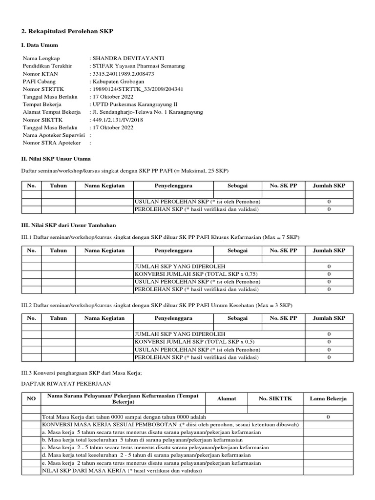 Borang SKP 17368 10 10 22 | PDF