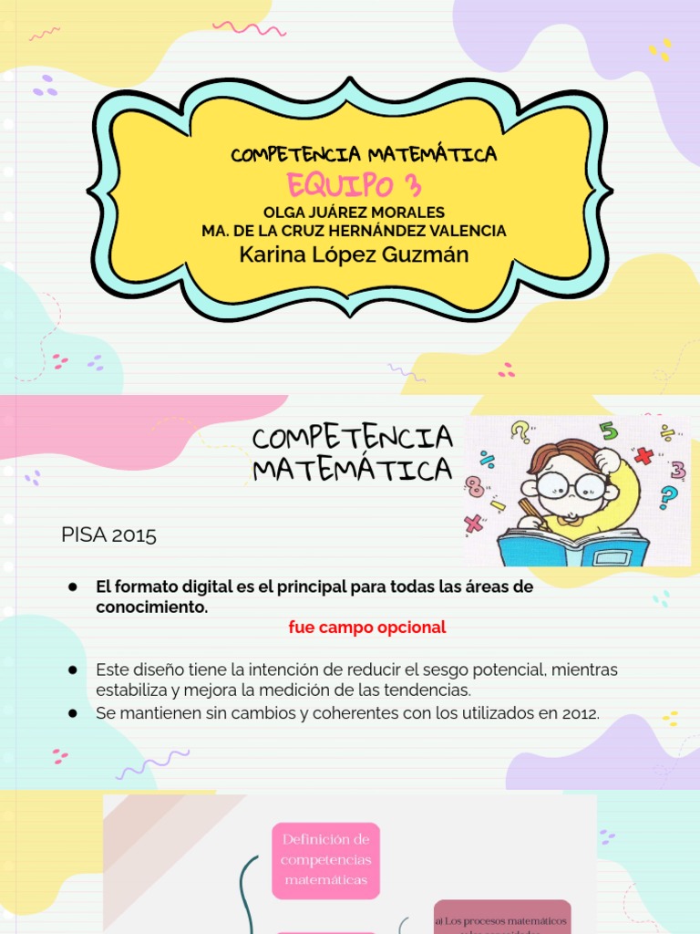 EQUIPO 3, Competencia Matemática PDF | PDF | Arte