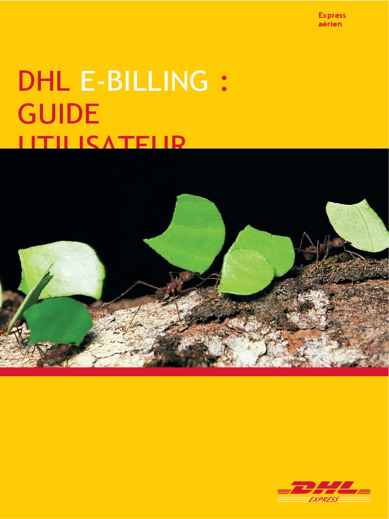 Guide Utilisateur DHL e-Billing | PDF