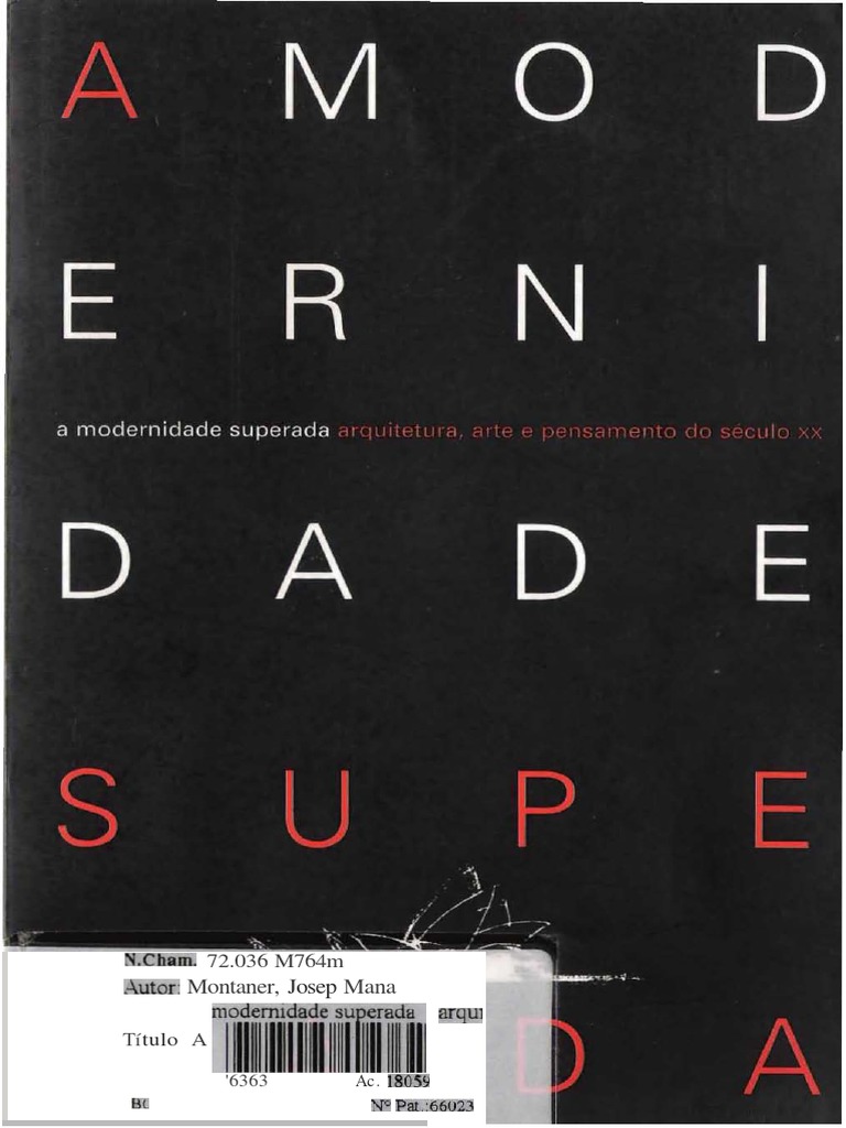 Montaner - A Modernidade Superada | PDF