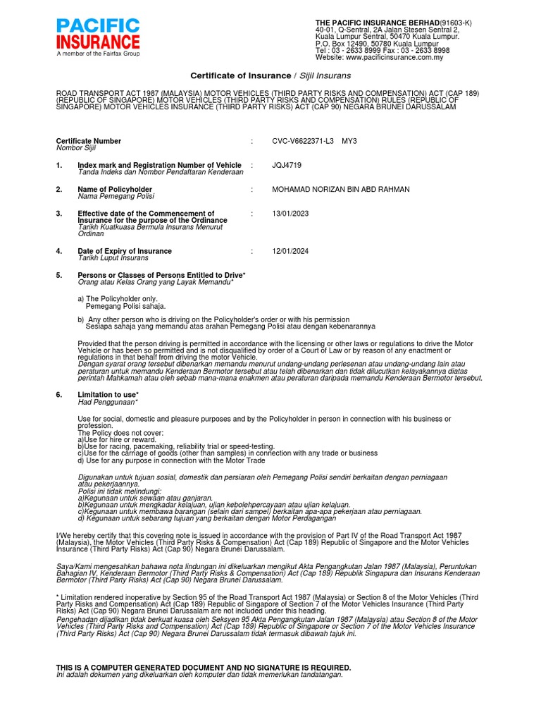 Cover Note Ef67ef4 PDF | PDF