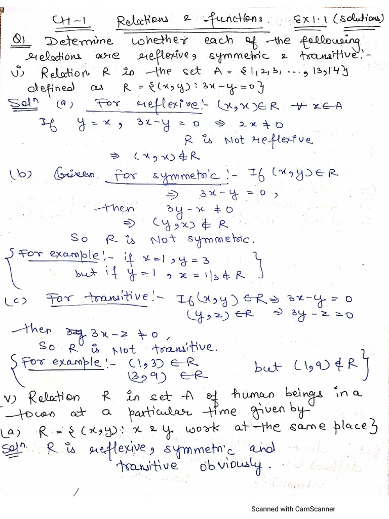 Ch-1 (1 1) Solutions | PDF