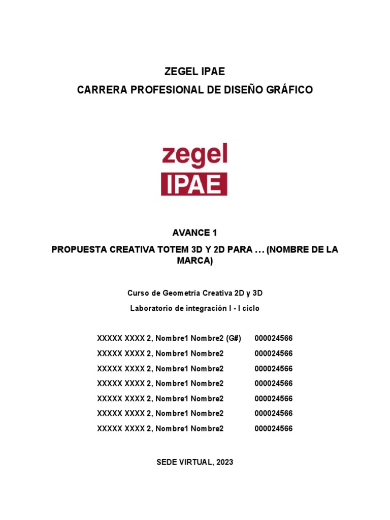 Formato para El Avance 1 | PDF