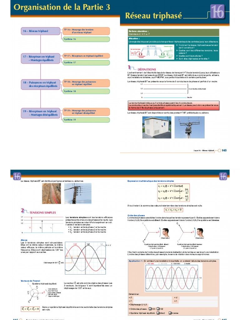 Cours Reseau Triphase | PDF