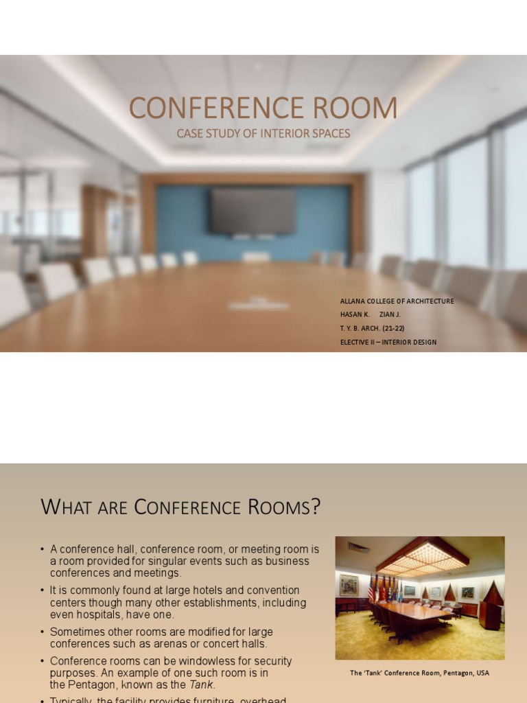 Case Study On Conference Rooms Interior Designs | PDF