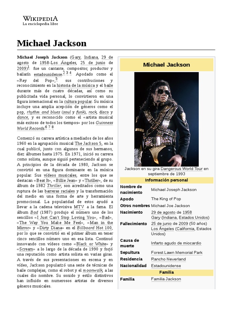 Michael Jackson | PDF | Michael Jackson