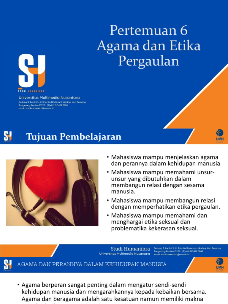 Agama Dan Etika Pergaulan PDF | PDF