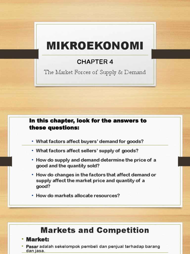 Week-2-Chap 4 - The Market Forces of Supply - Demand PDF | PDF