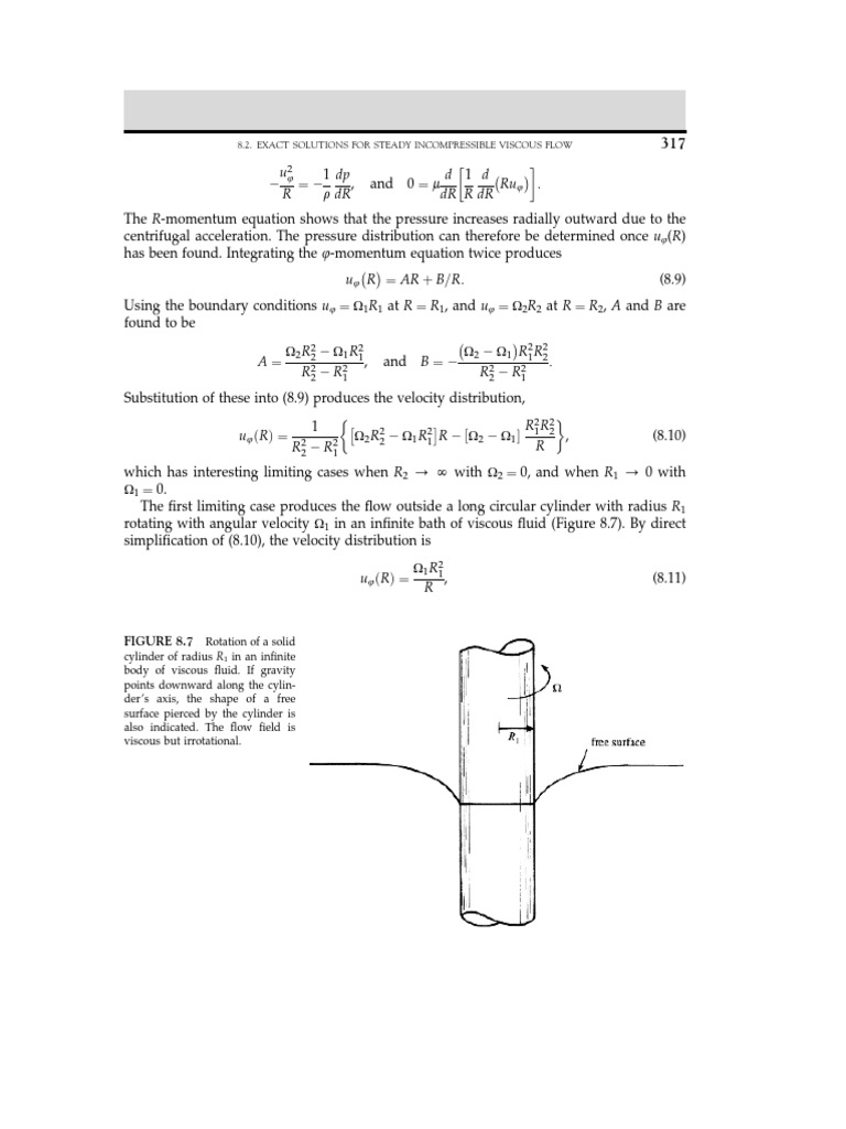 Exact Solutions for Viscous Flow | PDF | Fluid Dynamics | Navier–Stokes Equations