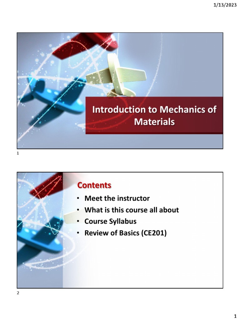 AE228-222-Lec 1 - Introduction PDF | PDF