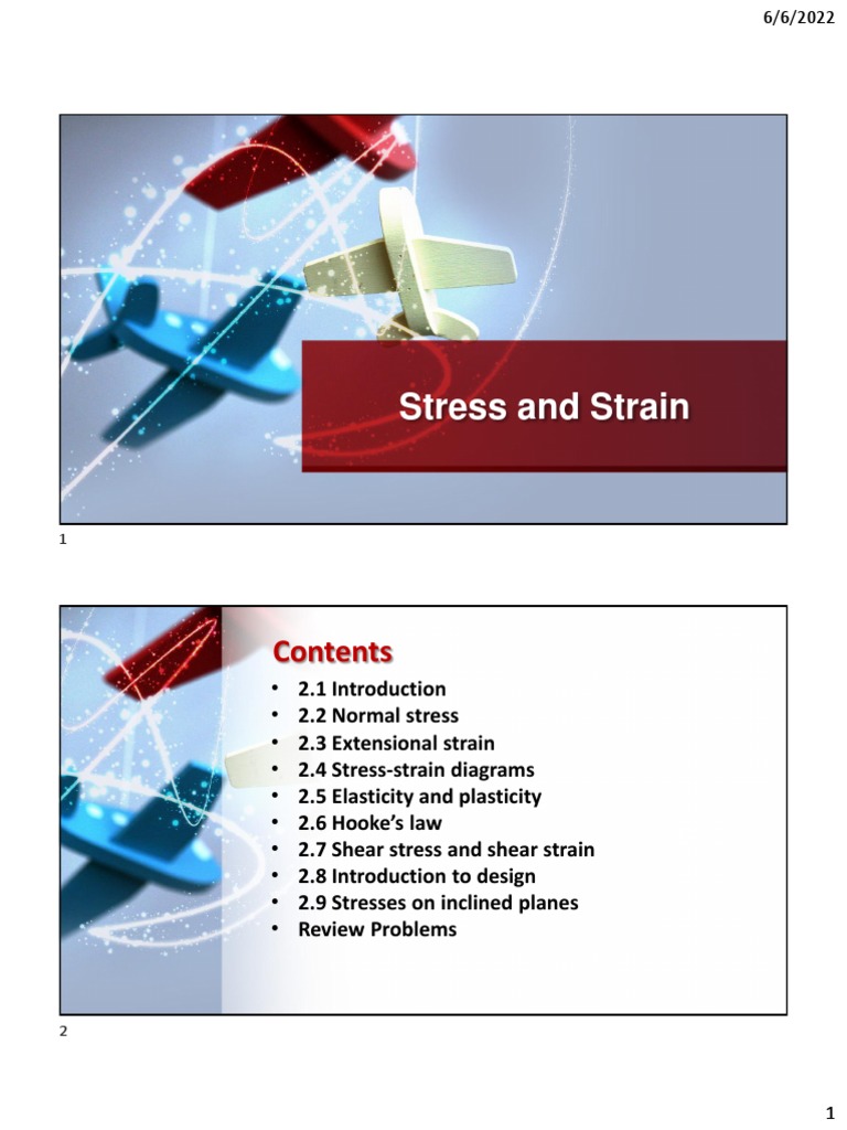 AE228-222-Lec 2- Stress and Strain | PDF