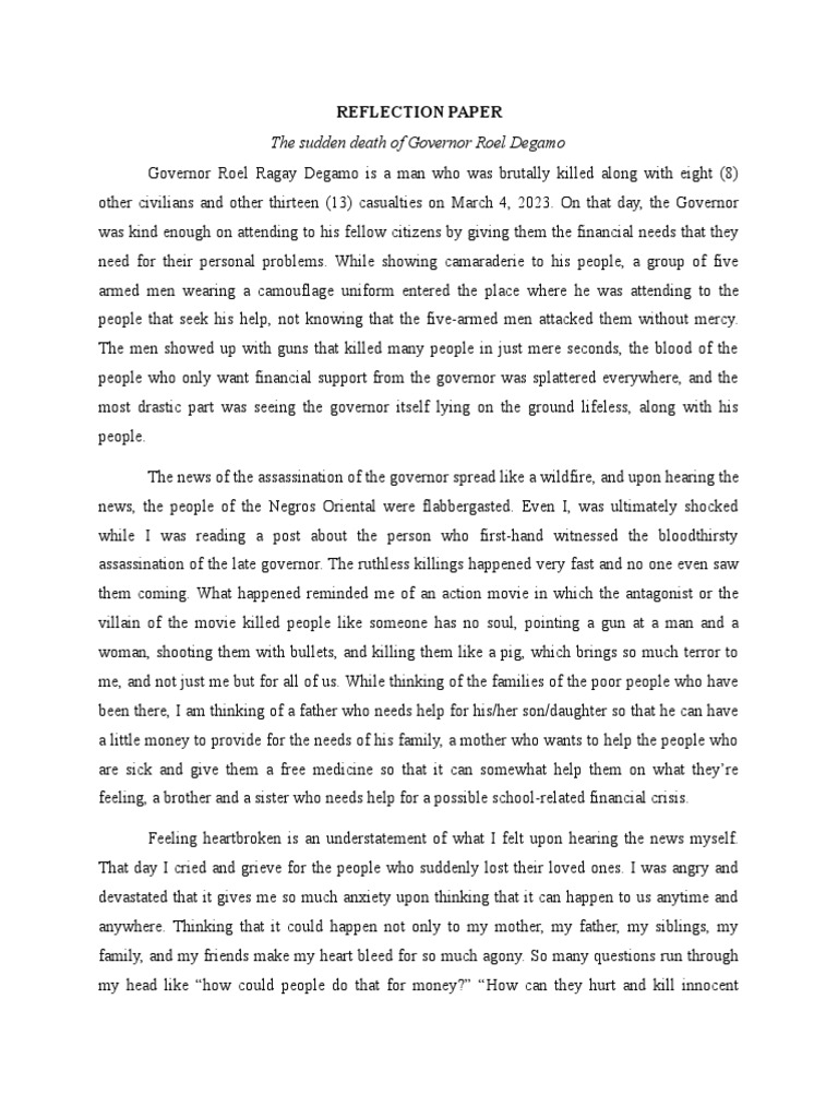 Reflection Paper | PDF