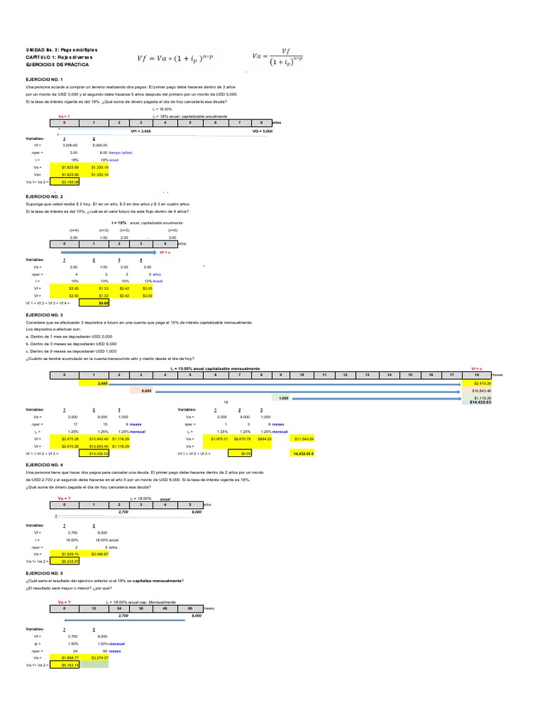 Ejercicios Unidad 02.01 Flujos Diversos SIN RESOLVER | PDF