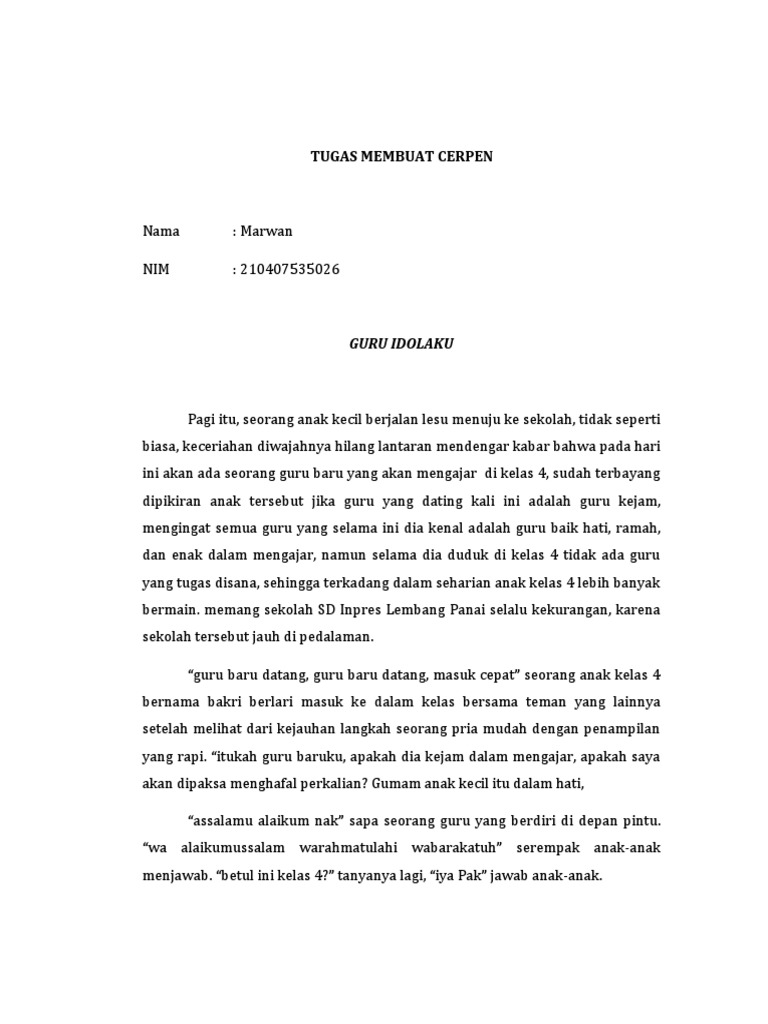 MARWAN CERPEN.docx | PDF