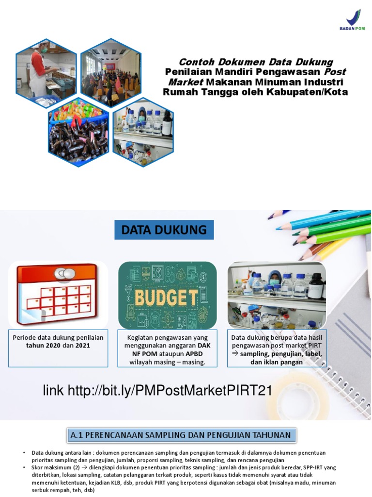 Contoh Dokumen Data Dukung Penilaian Mandiri Post Market PIRT PDF | PDF