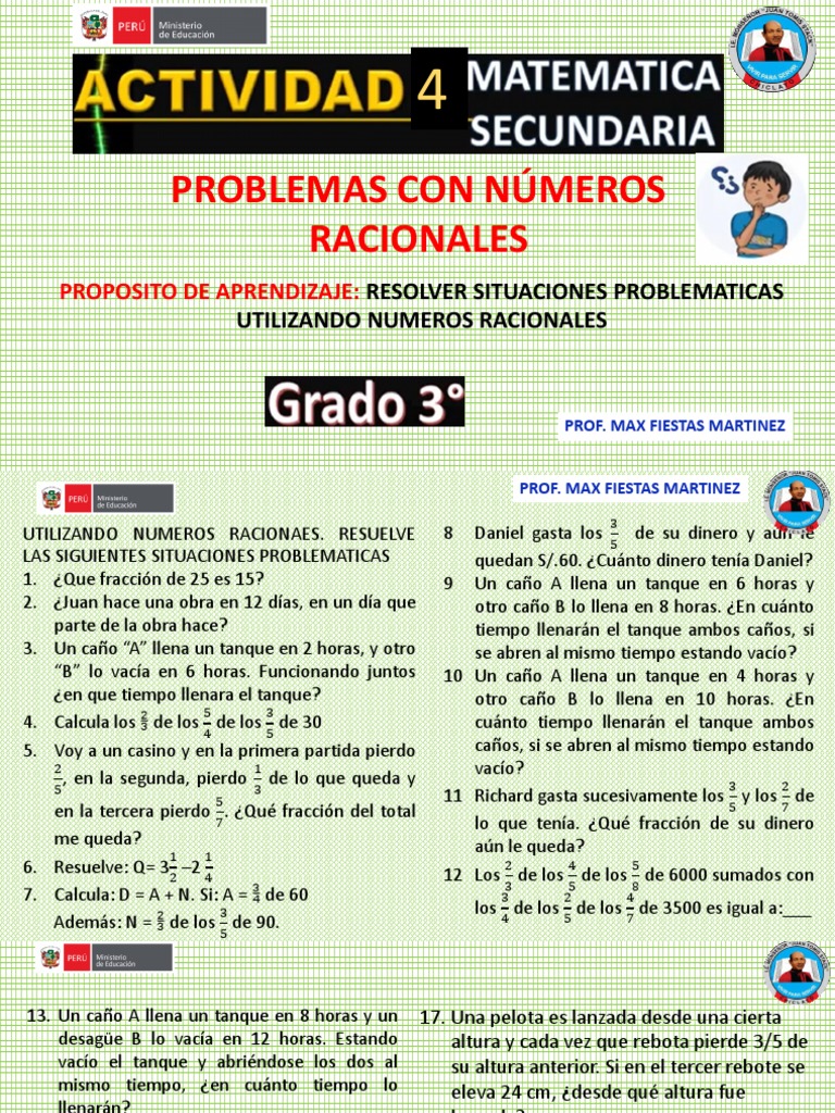 Mate 3ro Tarea 4.1 PDF | PDF