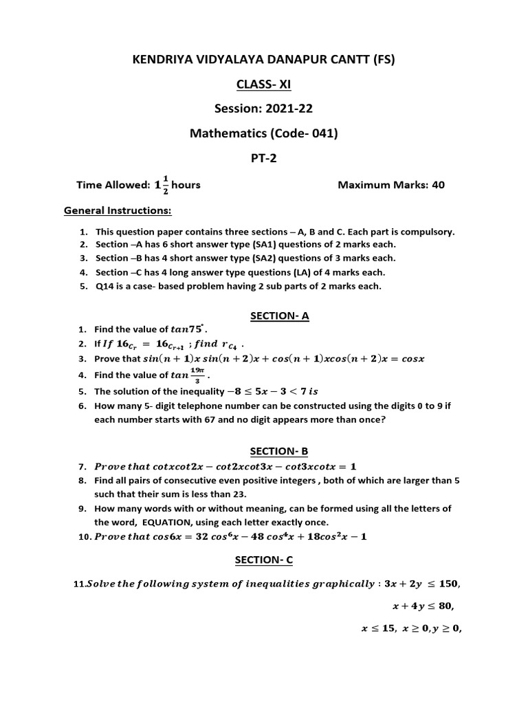 Maths XI PT-2 PDF | Download Free PDF | Angle | Circle