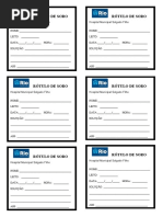 Rótulo de Soro | PDF | Bem-estar